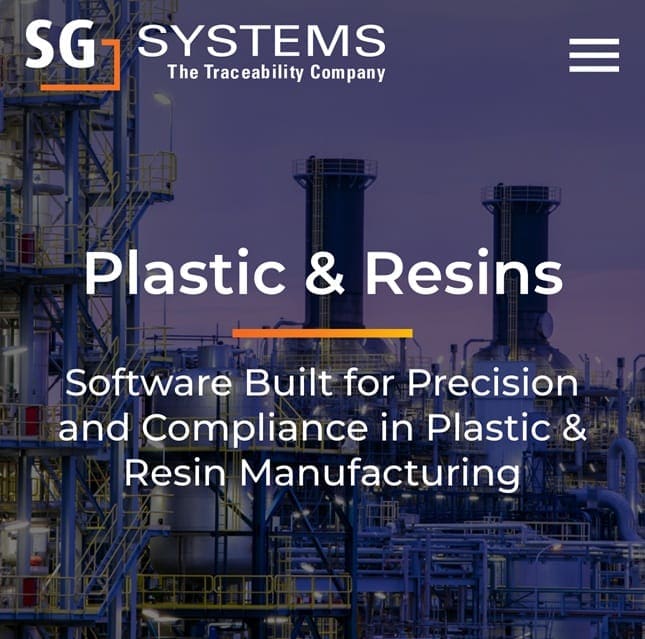 Plastic & Resin Manufacturing - SG Systems Global